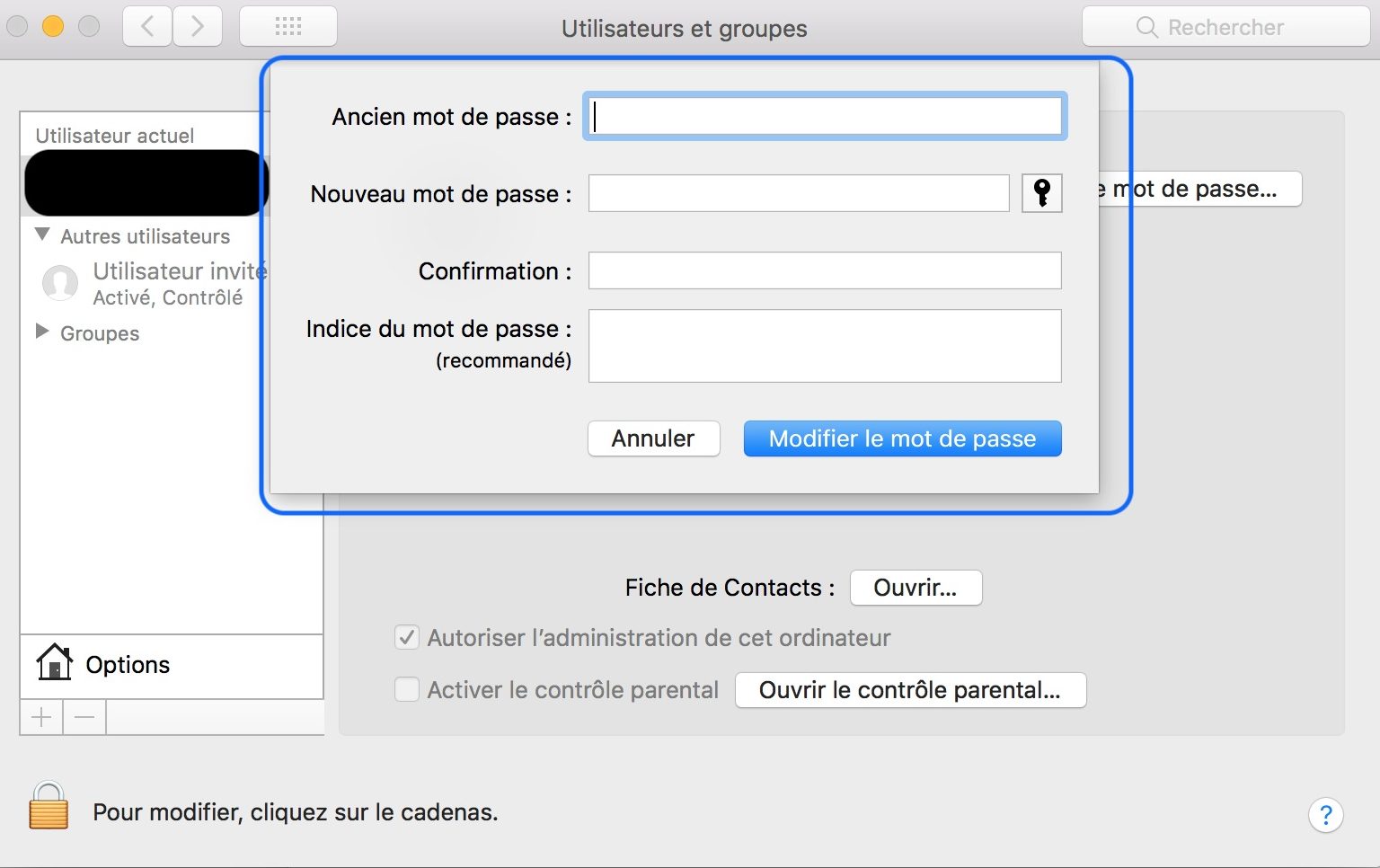 Le mot de passe de mon macbook air ne fonctionne plus, que faire?